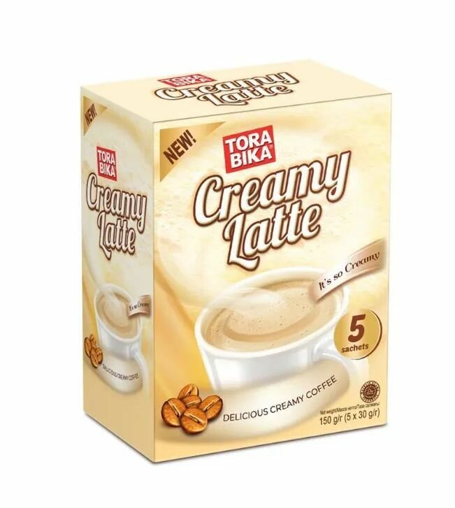 ToraBika Кофе растворимый Creamy Latte, 30 гр. х 5 пак