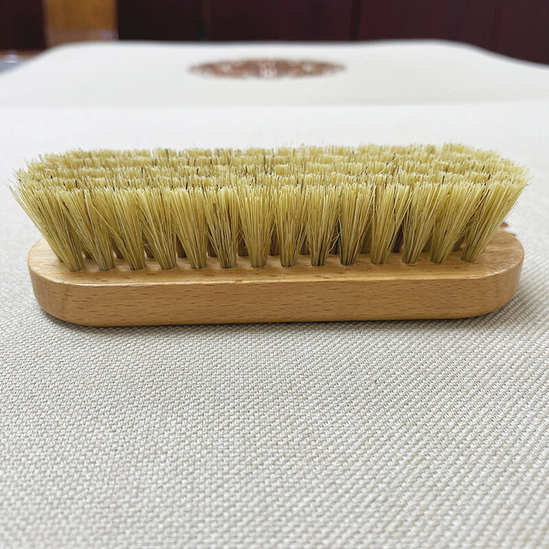 Щетка для обуви Easy to clean and bright, конский волос, деревянная ручка, современный минимализм
