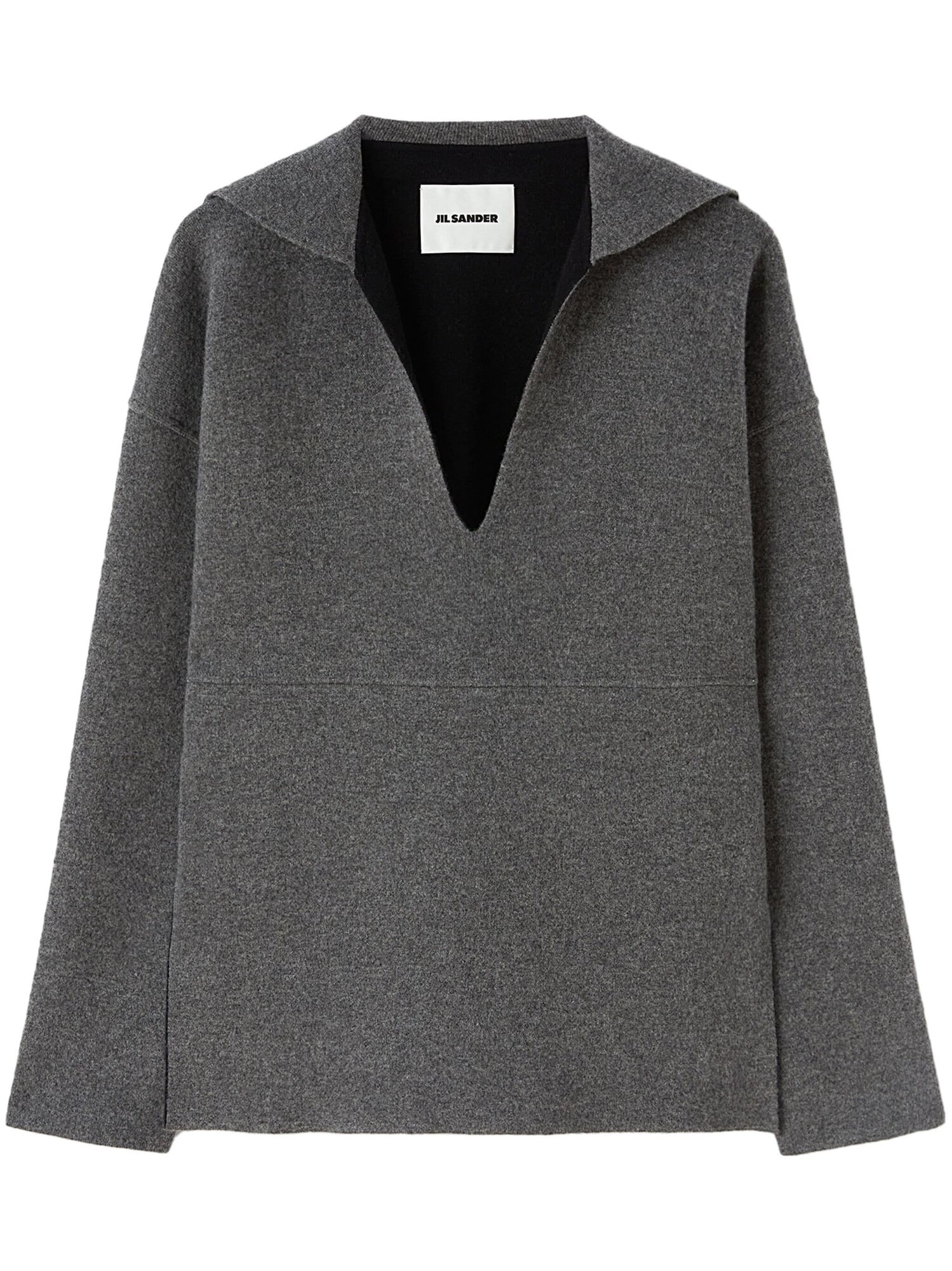 Топ Jil Sander Sailor collar knitted top