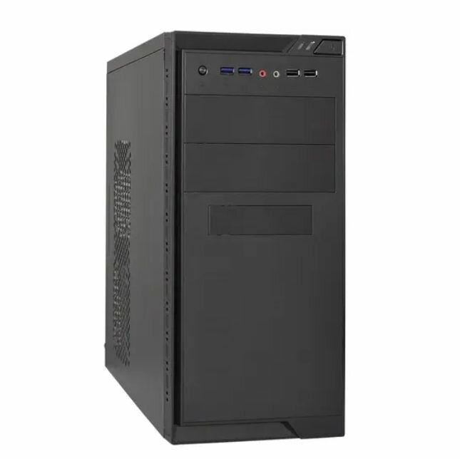 Компьютерный корпус ExeGate MA-372UX-UN400 (EX283236RUS) черный - Mini Tower, Micro-ATX, Mini-ITX, USB 2.0 Type-A, USB 3.2 Gen 1 Type-A