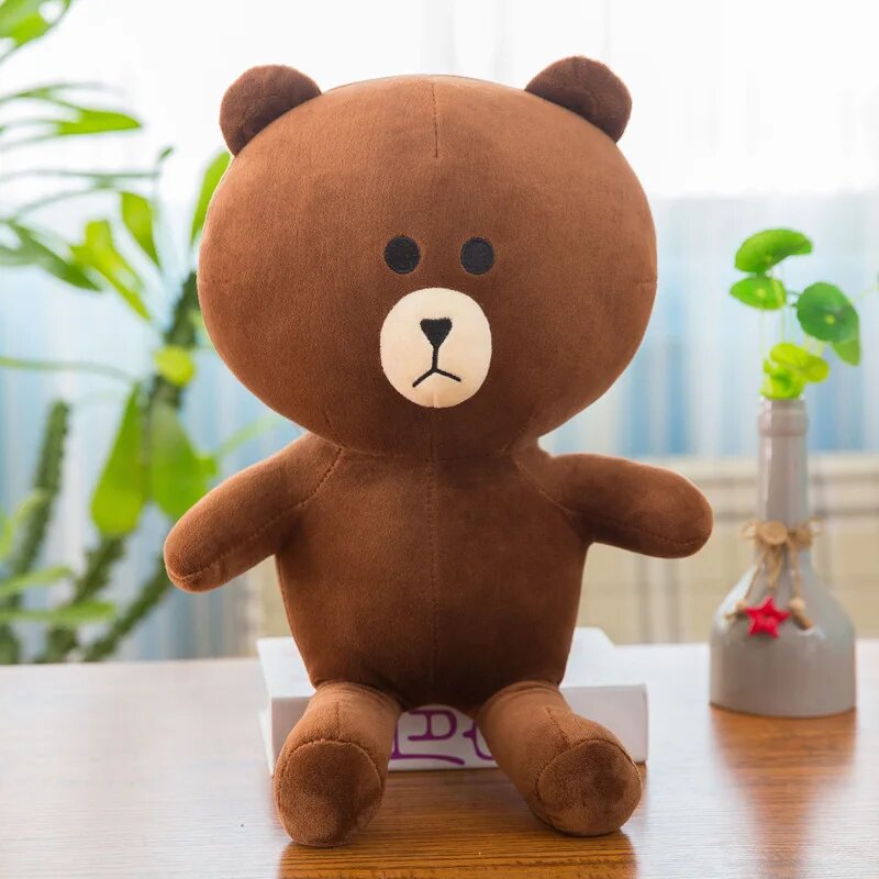 Плюшевый медведь Конни Линия Друзей Коричневый, Bear, 30cm