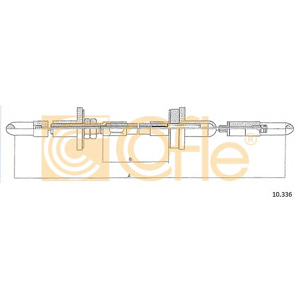 COFLE 92.10.336 трос сцепления\ VW Passat (Пассат) all v4 84-89