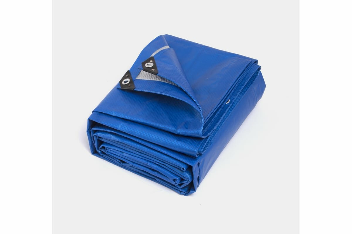 ООО Миротент Тент укрывной усиленный 4x6м, 180г/м2 с люверсами универсальный МД-00000652