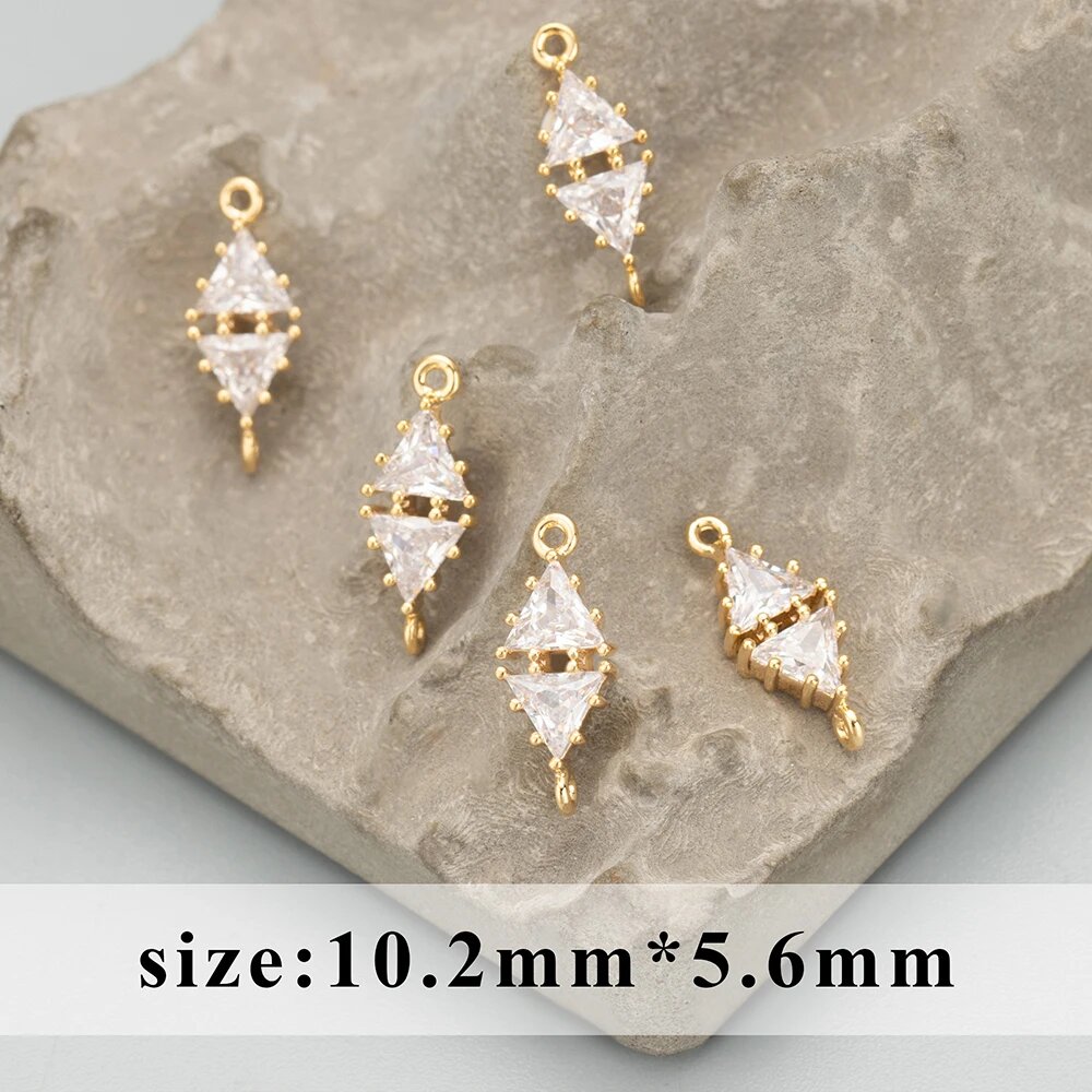 GUFEATHER MC73 подвески из золота с родиевым покрытием 10 шт MC7301A