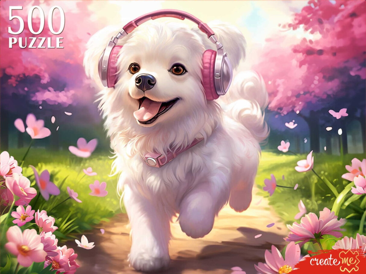 Пазл для взрослых Рыжий Кот 500 деталей: Щенок на прогулке