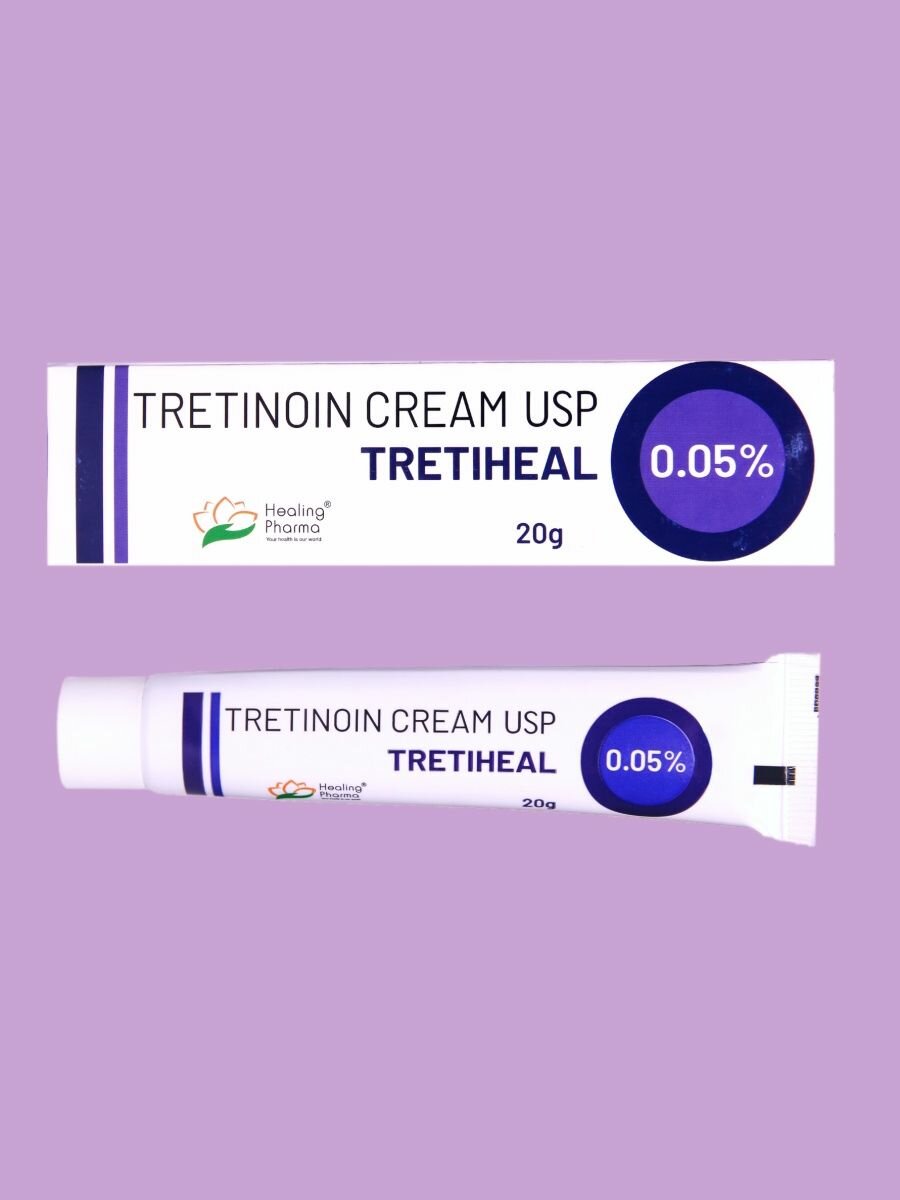 Третиноин 0,05% крем для кожи Tretinoin Cream USP 0.05%, Healing Pharma, 20 г.