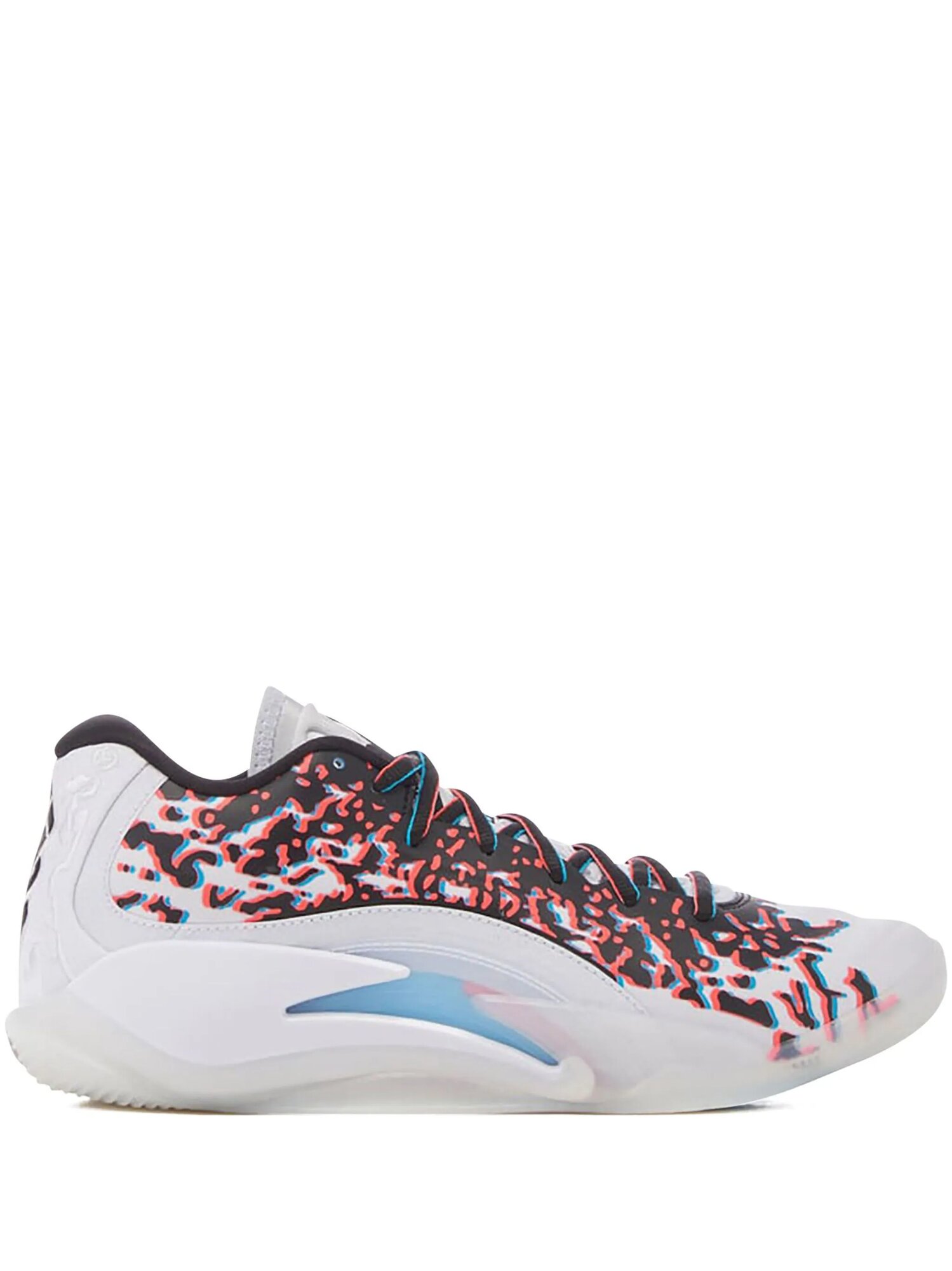 Кроссовки Jordan Zion 3 3D - Football Grey/Black/Flash Crimson/Chlorine Blue