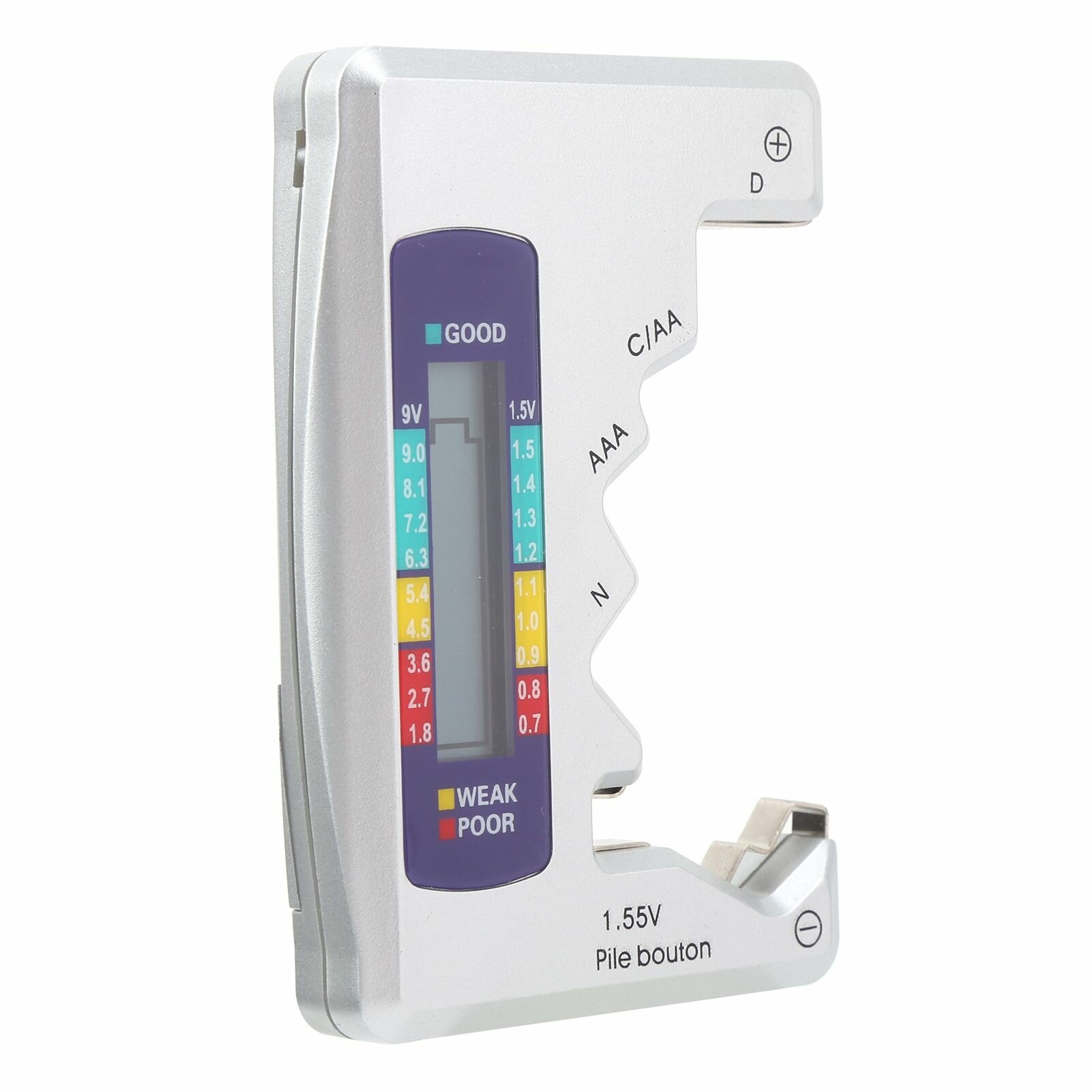 Цифровой тестер аккумуляторов, проверка емкости для измерения литиевого источника питания C/D/9 В/AA/AAA/1,5 В