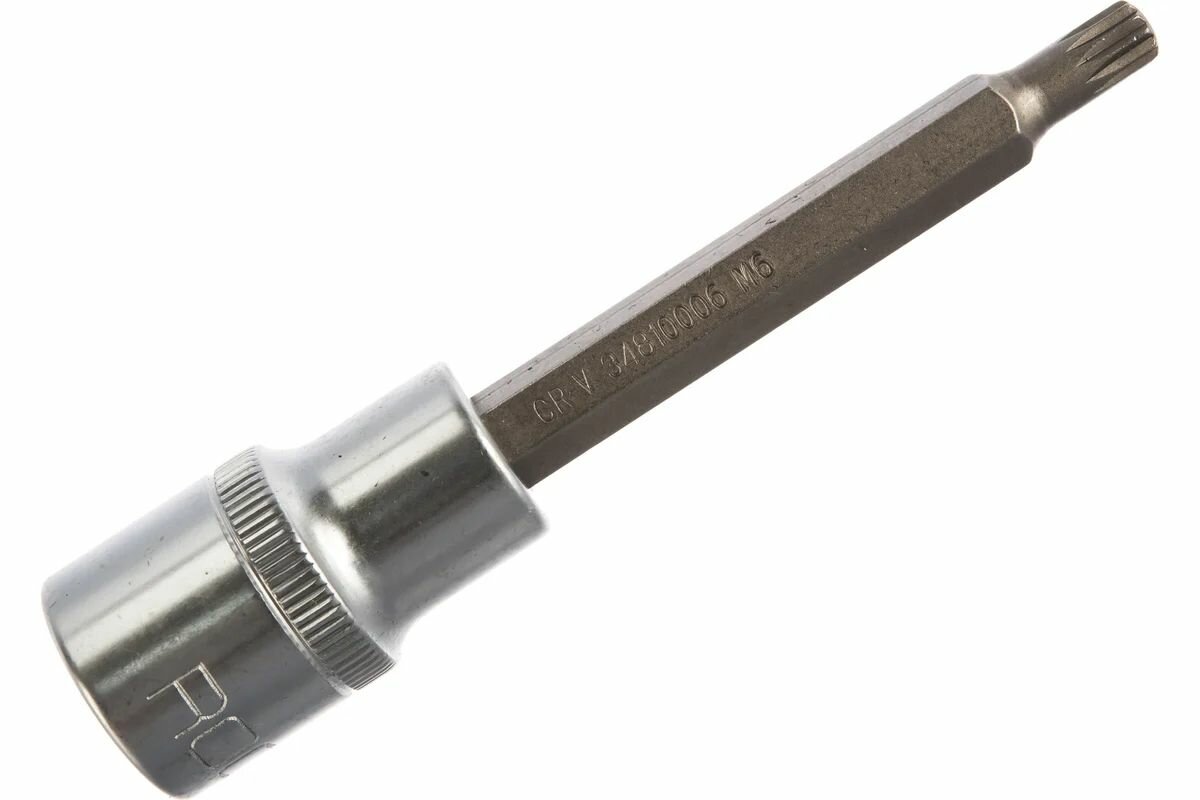 Головка-бита SPLINE 12-лучевая M6 1/2" (L-100мм) ROCKFORCE