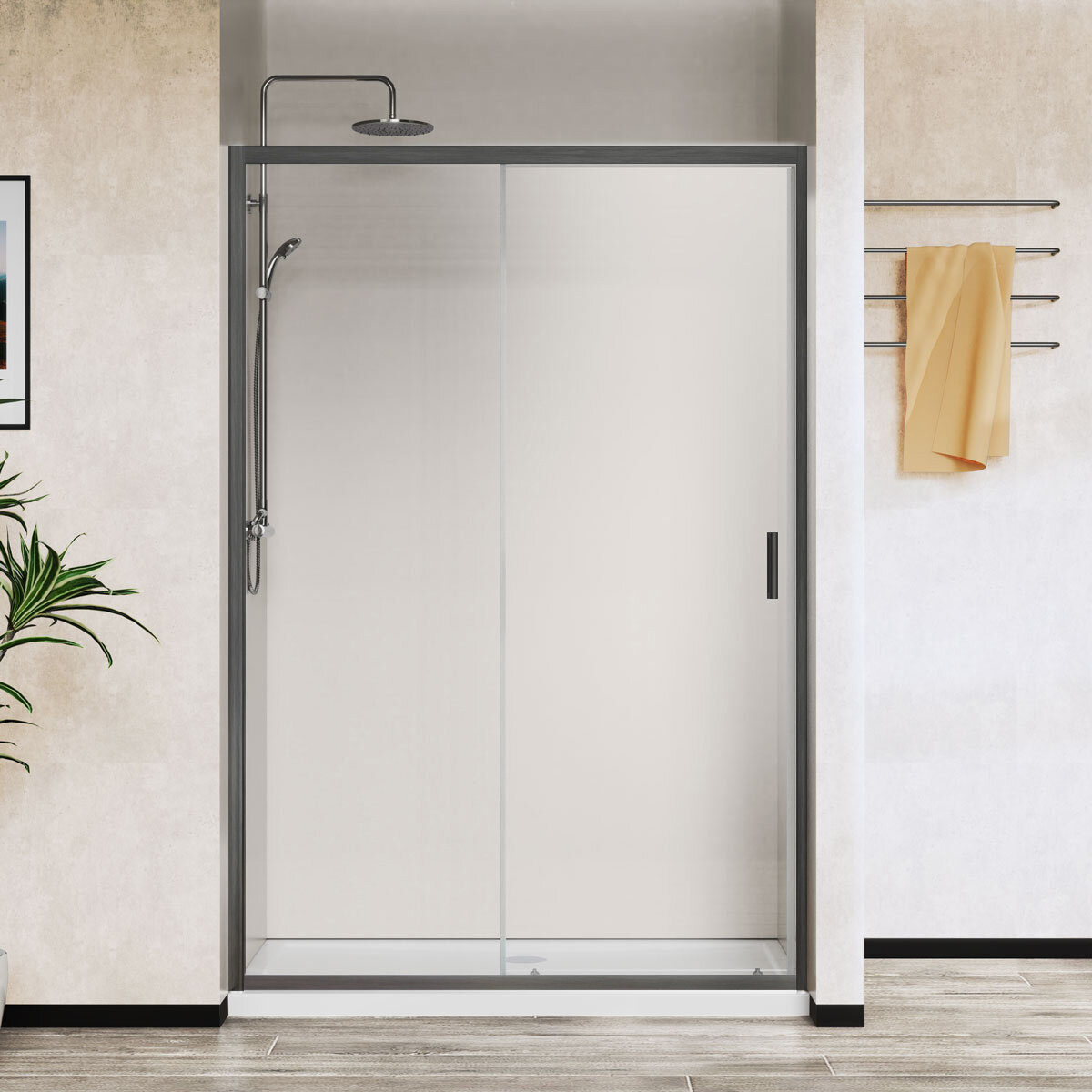 Душевая дверь Vincea City 195х120 VDS-5CT120CLGM