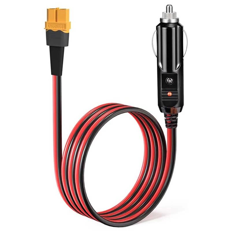 Автомобильный прикуриватель к XT60 12 В 24 В зарядный кабель для ALLPOWERS S2000 Bluetti EB55, Anker 757/767 Ecoflow Delta Series