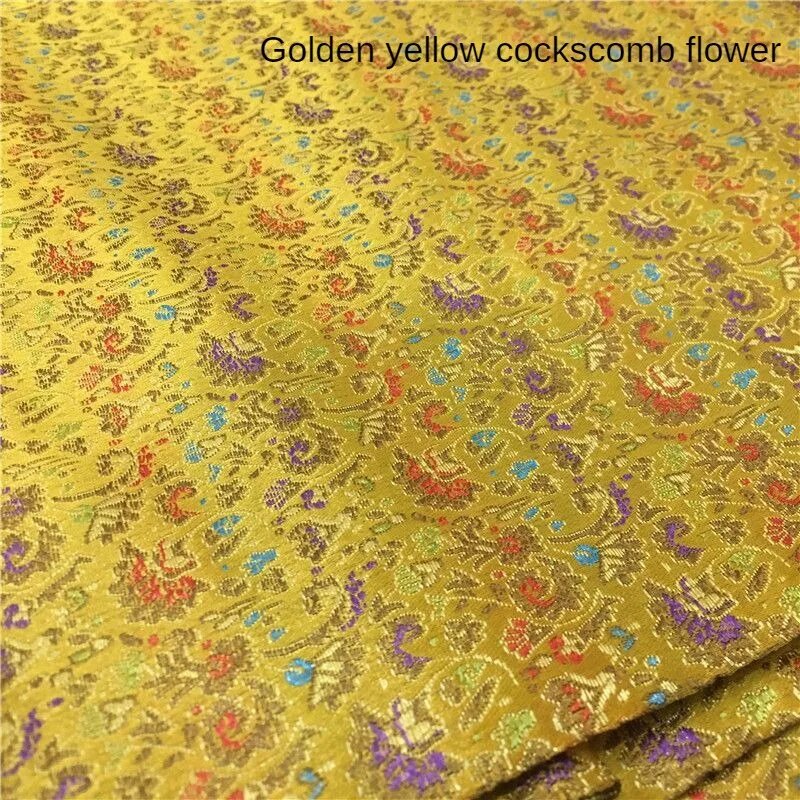 Жаккардовая парчовая ткань вискоза 0,9 м Golden Cockscomb