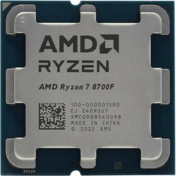Процессор AMD Ryzen 7 8700F OEM AM5, 4.1-5.0GHz, 8 cores/16 threads, 8Mb+16Mb, 65W, unlocked, w/o VGA