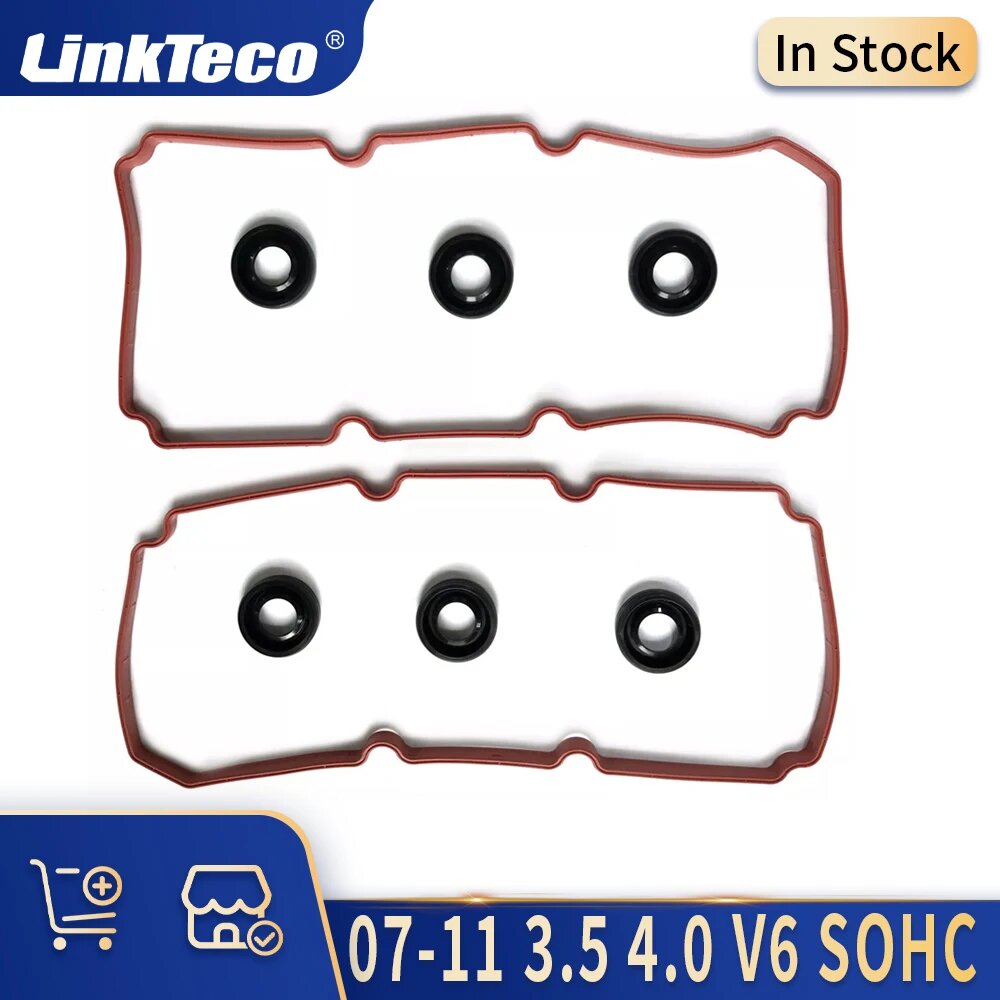 Детали двигателя, Комплект прокладок крышки клапана 3,5 4,0 л, газовое яйцо EMM SOHC для CHRYSLER 300 SEBRING VOLKSWAGEN ROUTAN DODGE CHARGER NITRO