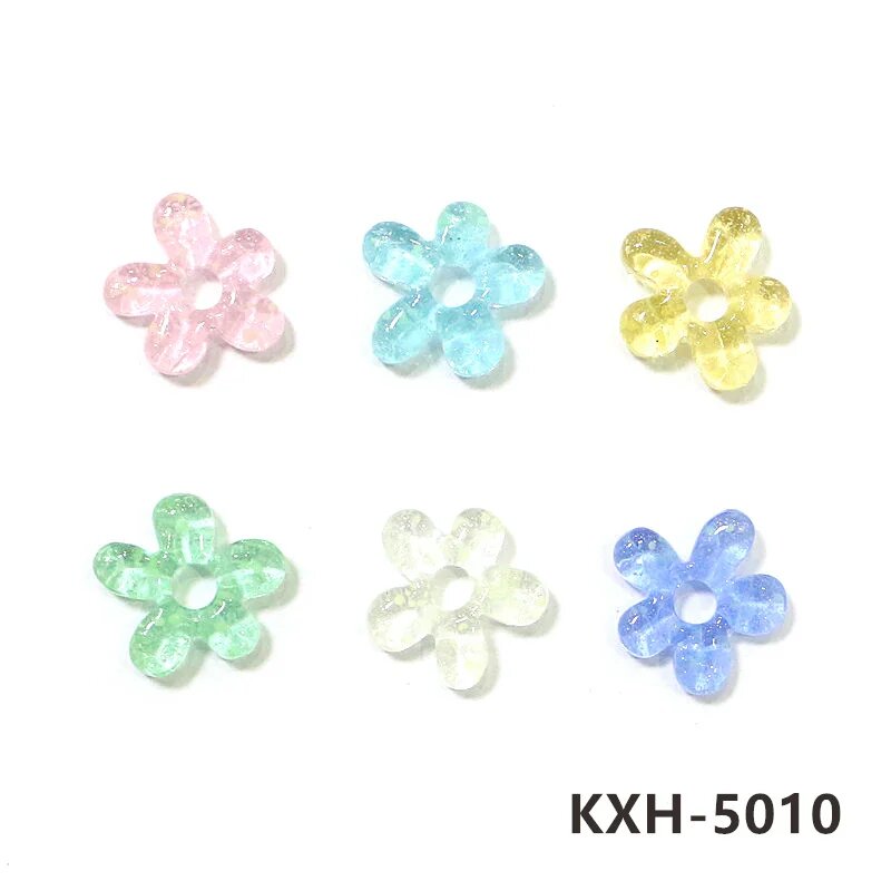Цветные стеклянные цветы KXH-5010