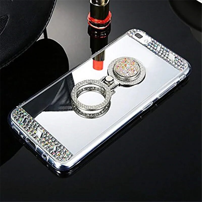 Чехол со стразами для телефона Samsung S23 A50 A30 A52 A72 M30 S9 S8 S22 Silver Diamond, Note 9