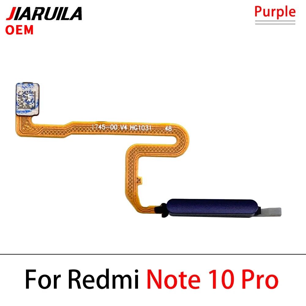 Датчик отпечатков пальцев для Redmi Note 10 Pro Black