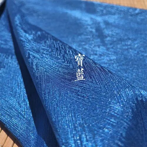 Синяя жаккардовая ткань Royal Blue 150x50 см