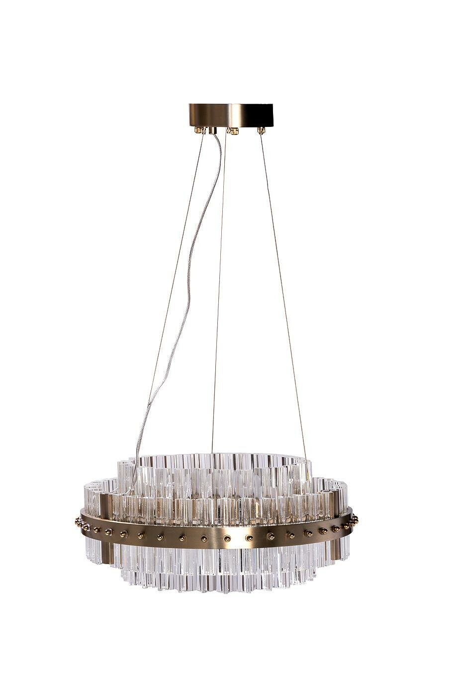 Потолочный светильник Garda Decor 91GH-30864 Люстра подвесная "Galaxy" стекло прозрач. d47*h20см арт. 91GH-30864