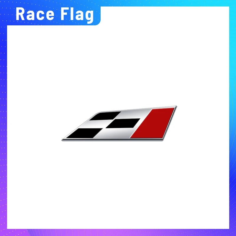 1 шт. металлический гоночный флаг с логотипом для Seat Cupra Leon Ibiza Arona Exeo FR Altea, эмблема автомобиля, передняя решетка, задний багажник, наклейка, значок, стиль Race Flag Sticker