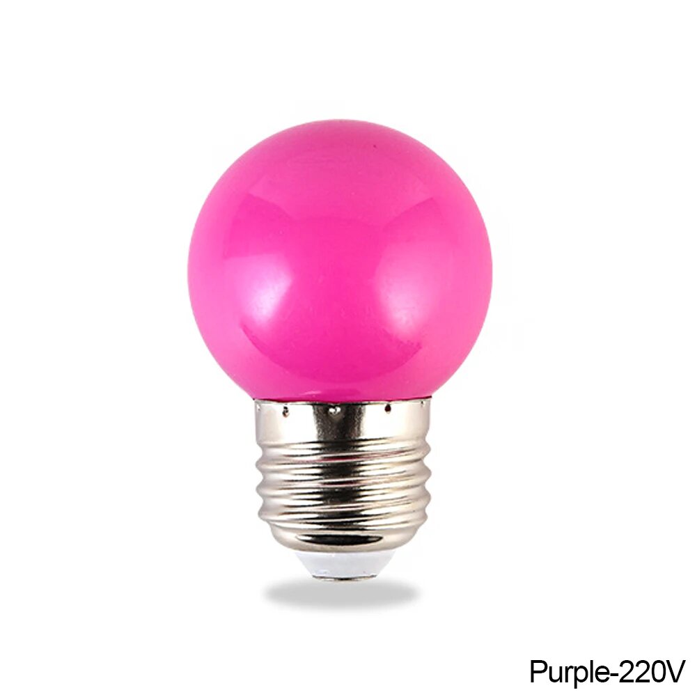 ANENG цветная светодиодная лампочка E27 3Вт Розовый, Purple-220V