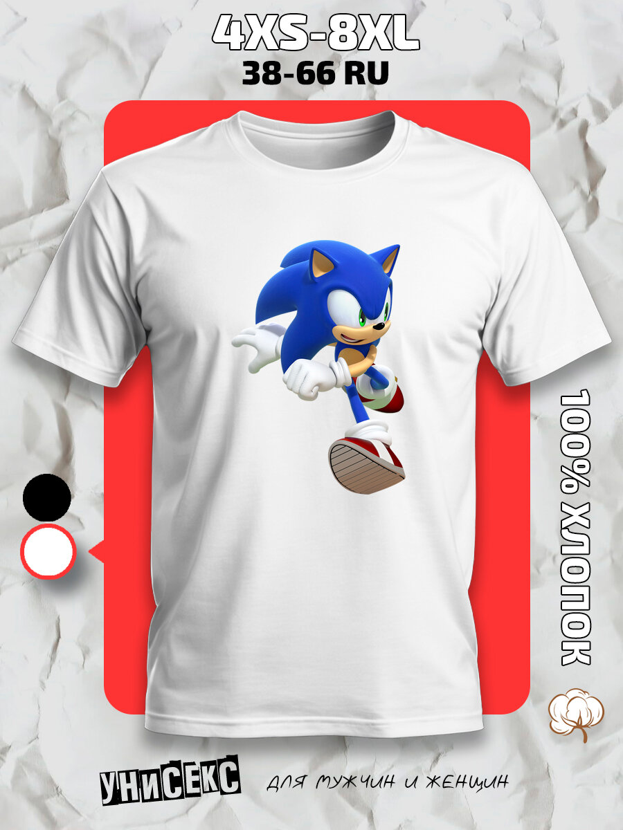 Футболка с принтом Соник