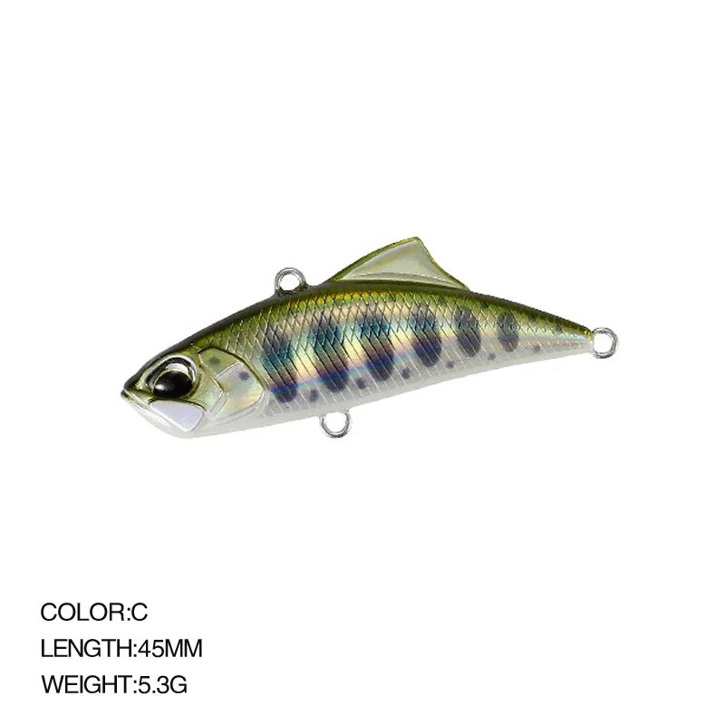 Culter Alburnus, воблер тонущий, 4,5 см, 5,3 г, Цвет: C
