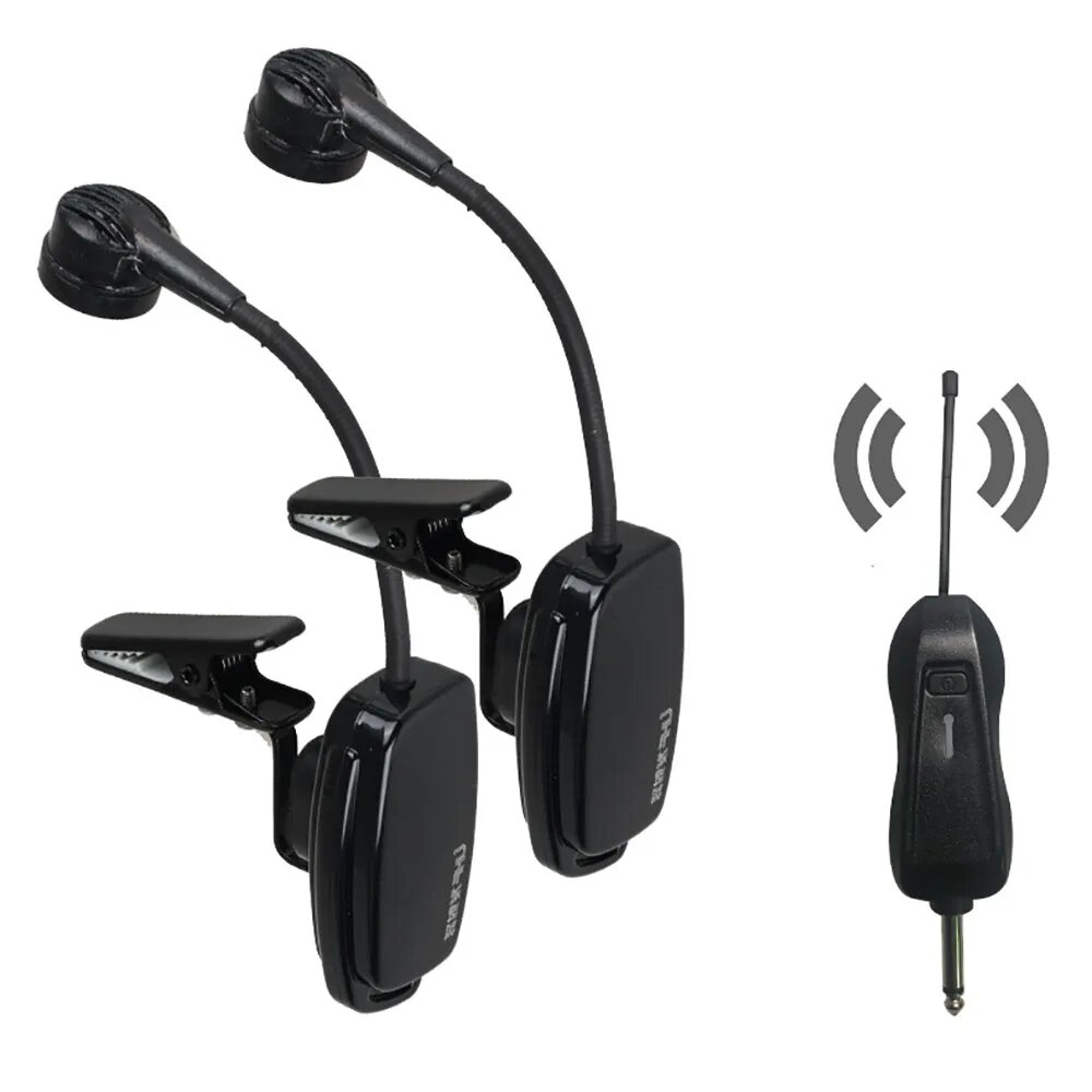 Беспроводной микрофон UHF 2.4G для саксофона 2.4G ONE FOR TWO