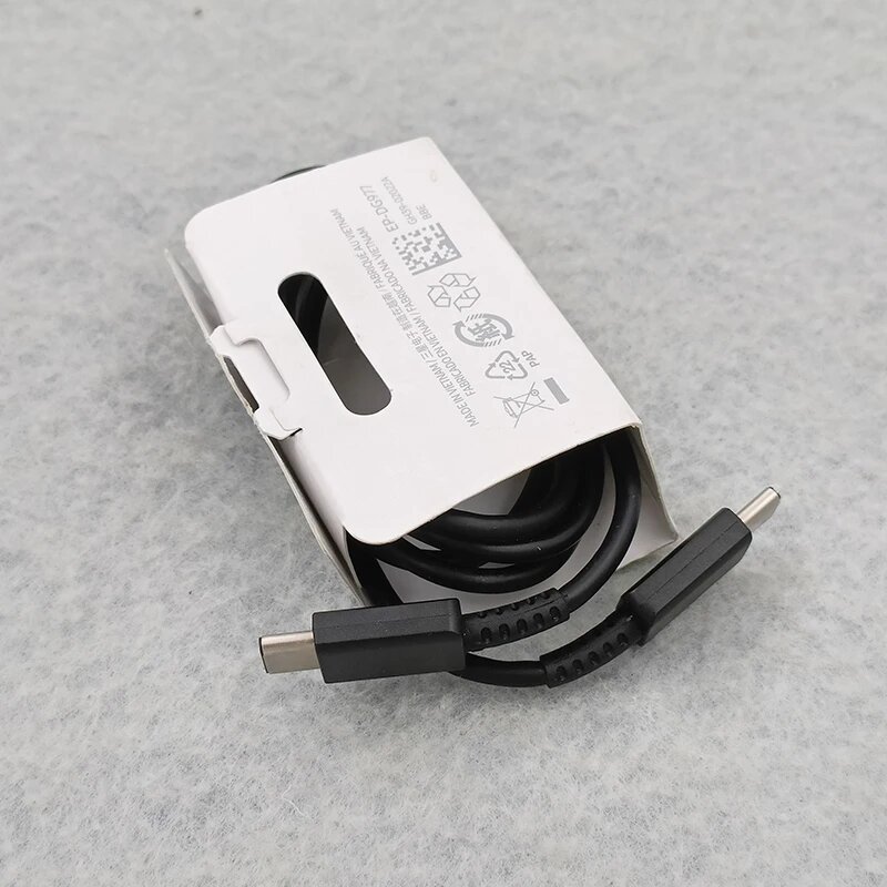 Зарядное устройство для Samsung Galaxy Z Flip 4, 5, 6, A35, A55, A34, A54, 25 Вт, Black Cable Only