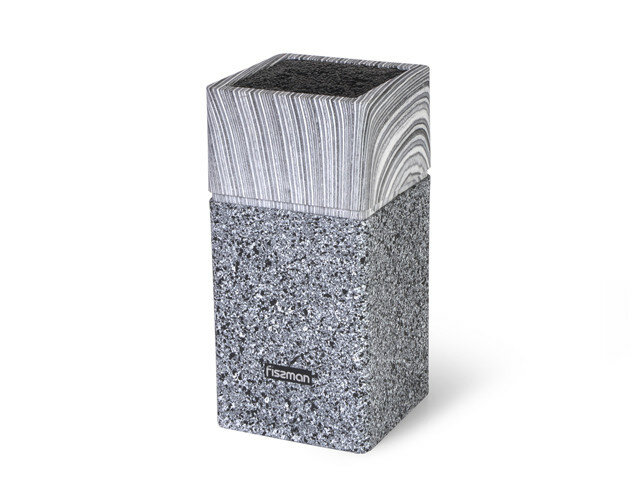 2877 FISSMAN Подставка для хранения ножей 11x11x23, цвет графит (пластик)