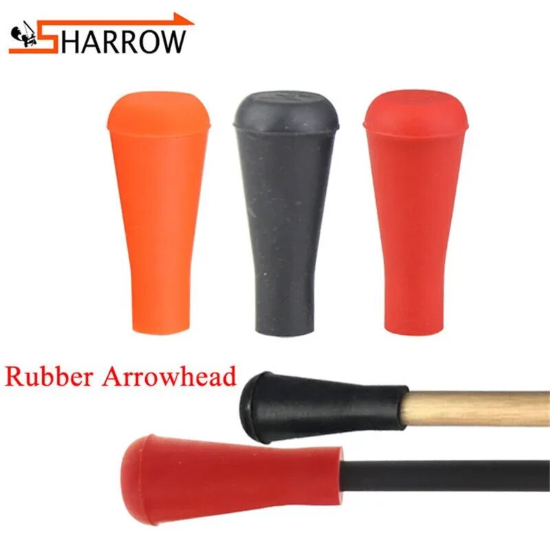 Резиновые наконечники для стрел Sharrow 30 шт. 6mm Black