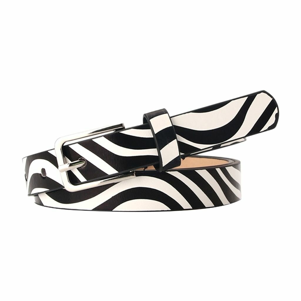 Персонализированный пояс с леопардовым узором-Зебра