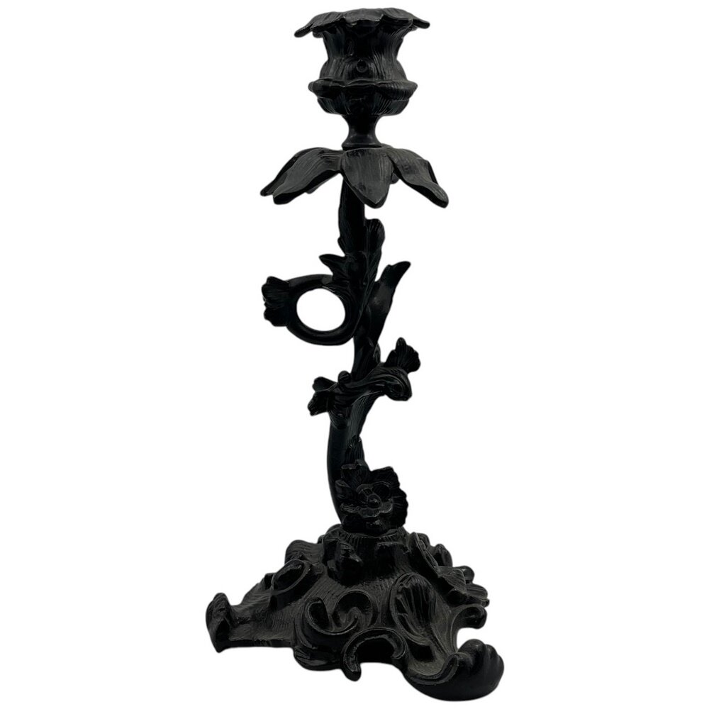 Чугунный подсвечник "Ветка согнутая цветком" 1995-2005 гг. Касли, Россия