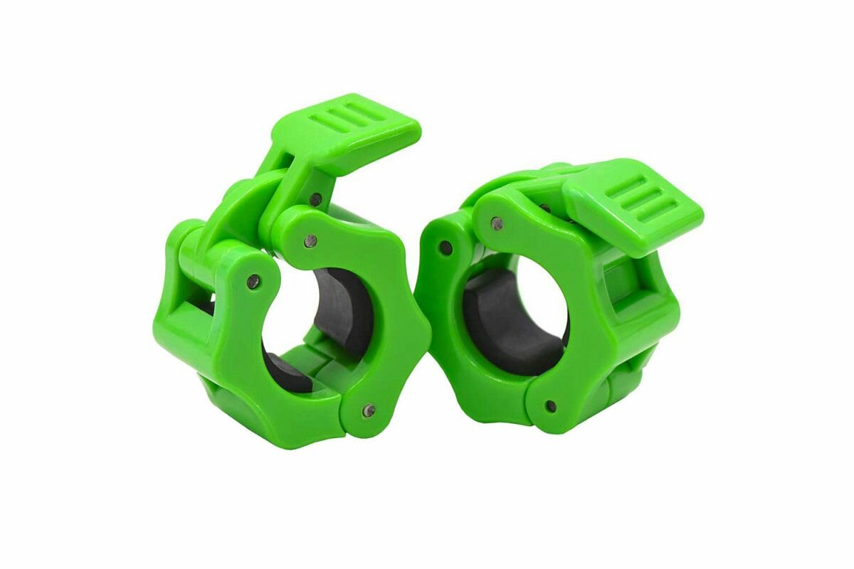 Замки для грифа пластик система LOCK-JAW PRO (d 25) (зеленый) E42119