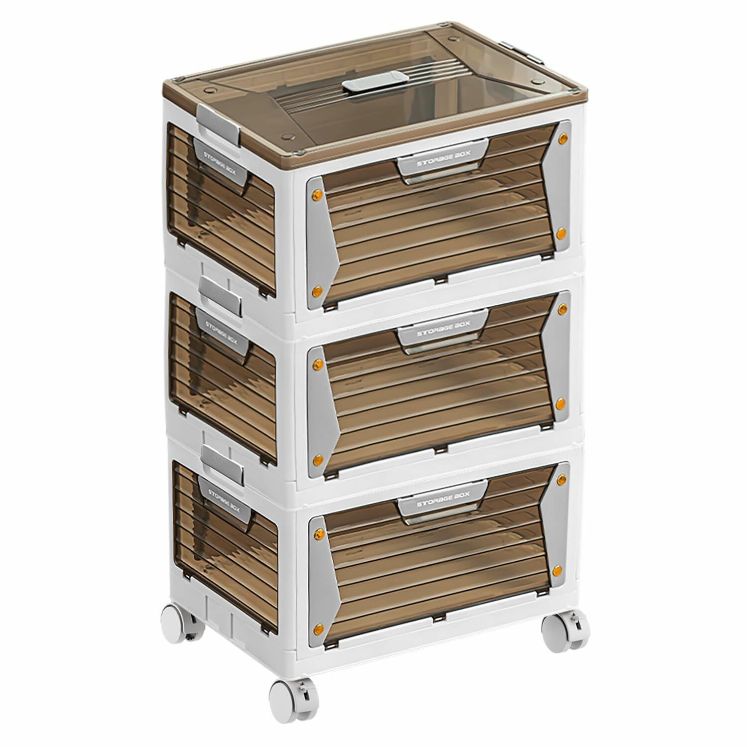 Штабелируемый ящик для хранения на колесиках