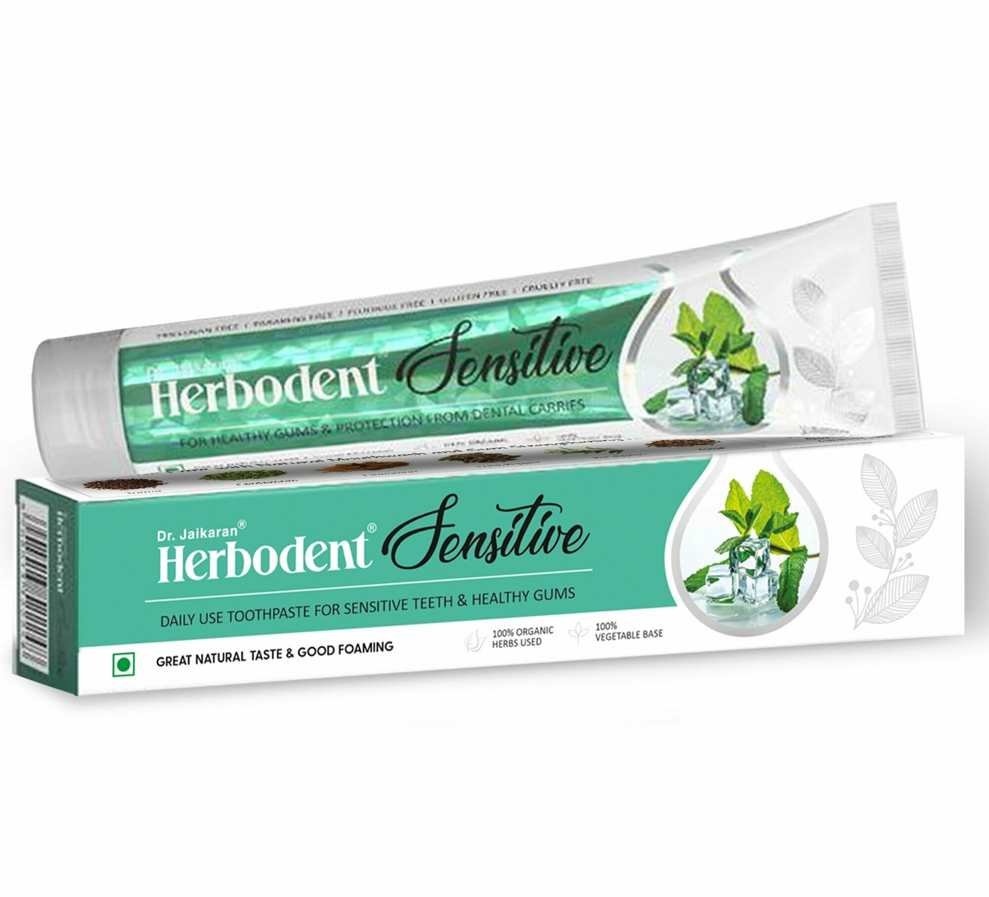 Зубная паста Хербодент Сенситив (Чувствительная) Toothpaste Herbodent Sensitive Dr.Jaikaran 300 гр