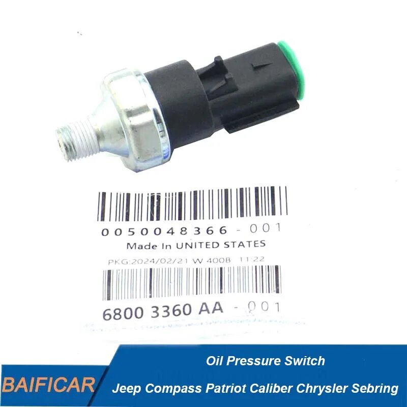Новый переключатель давления масла Baificar 68003360AA для Jeep Compass Patriot Caliber Chrysler Sebring Original