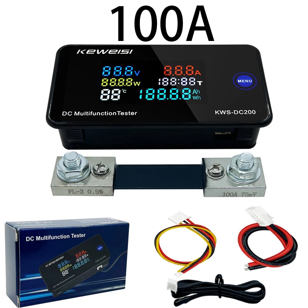 Вольтметр амперметр GlintDeer KWS-DC200 100A-KWS-DC200