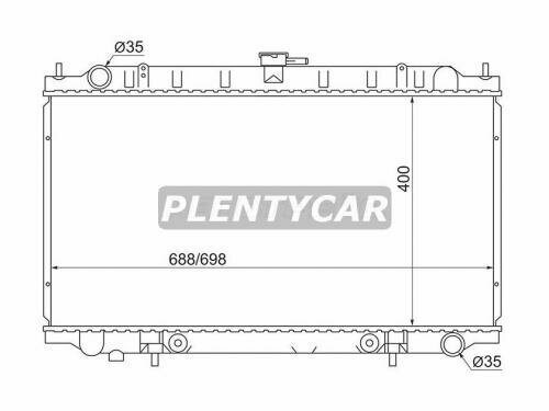 Радиатор двигателя nissan maxima/cefiro a32 94-98 vq20 vq25 Sat NS000432 Nissan: 21460OL710 21460-31U00 21460OL715