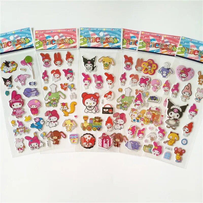 Наклейки Sanrio My Melody Аниме, розовый, 30 шт.