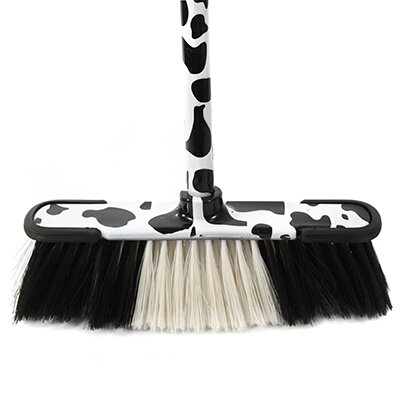 Щетка для пола КНР "Буренка" 30х5,5 см, с металлической рукояткой (2262)