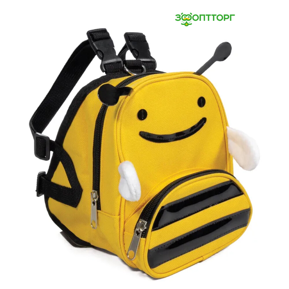 Triol рюкзак-шлейка Mini Dogs для собак мелких пород "Пчелка" S
