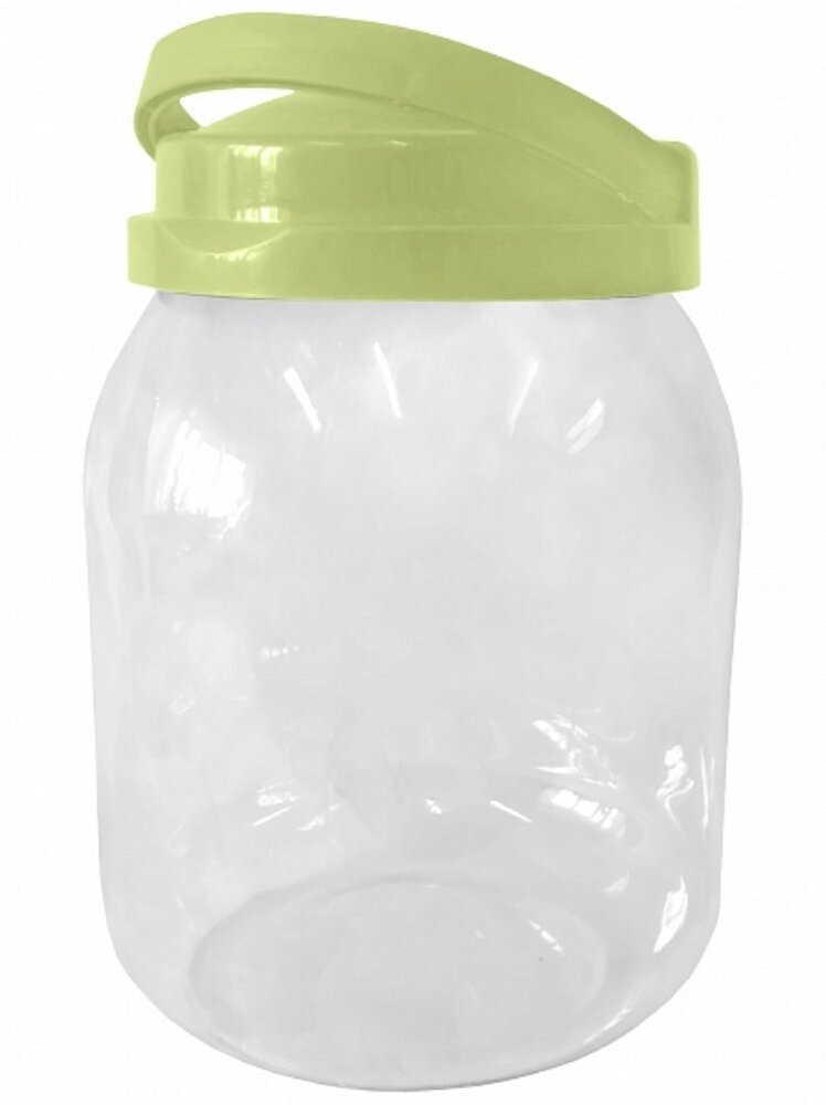 Банка 3л Верона круглая св-зел ПЭТ/10