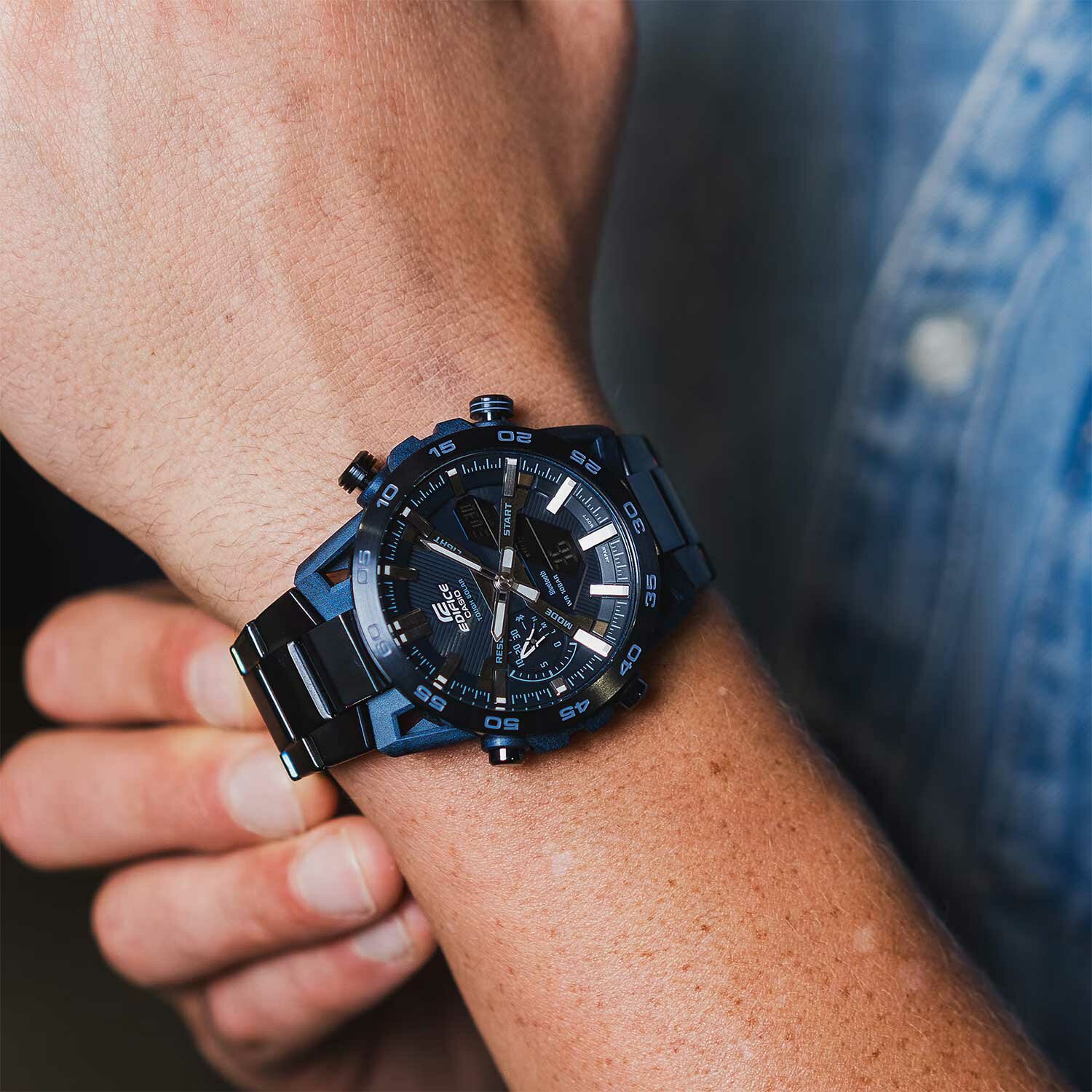Наручные часы CASIO Edifice, синий — фото 1