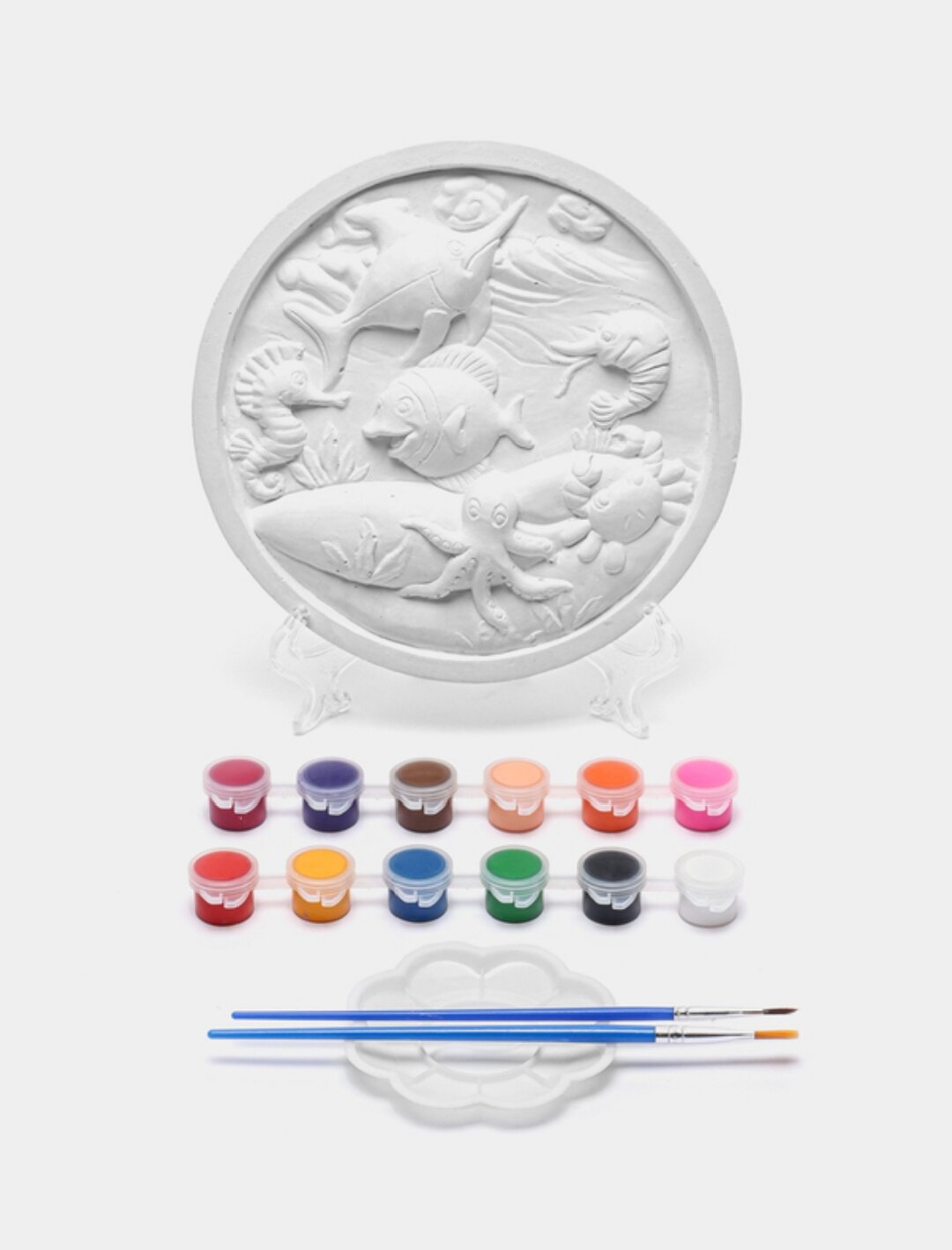 Набор для творчества "Животное в 3D", гипс, краски, 12 цв, 1 шт