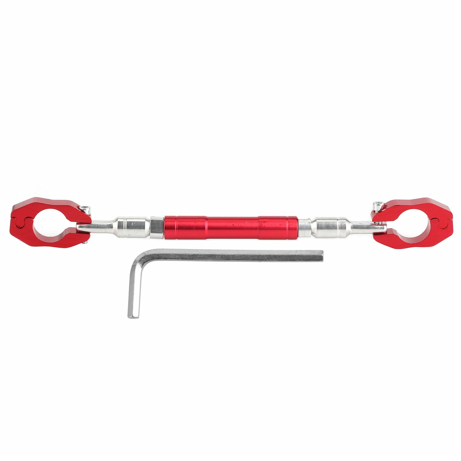 Поперечина руля 22 мм регулируемая красная