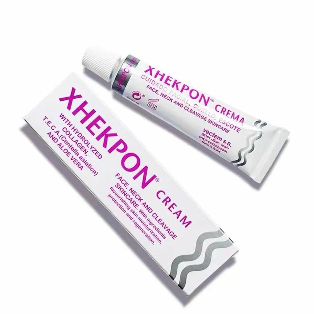 XHEKPON-Испанский крем для шеи Коллагеновый косметический крем для удаления морщин на шее и груди 40 мл