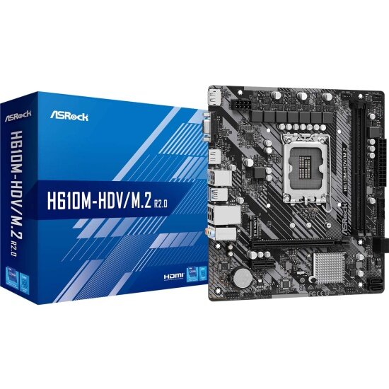 ASROCK H610M-HDV/M.2 R2.0 (LGA1700, mATX)