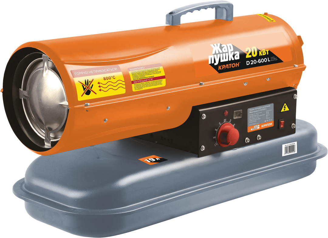 Пушка тепловая дизельная Кратон Жар-пушка D 20-600 L