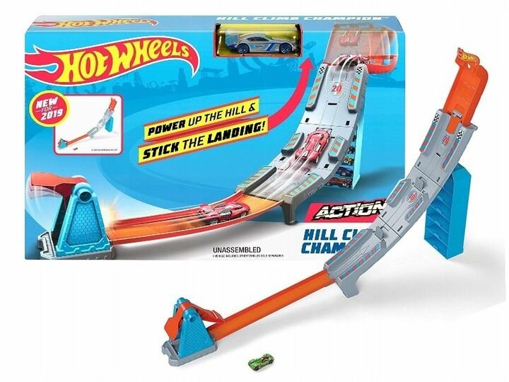 Игрушечный трек Hot Wheels Race of Champions - Набор треков для дрэг-рейсинга + авто - Хот Вилс GBF83